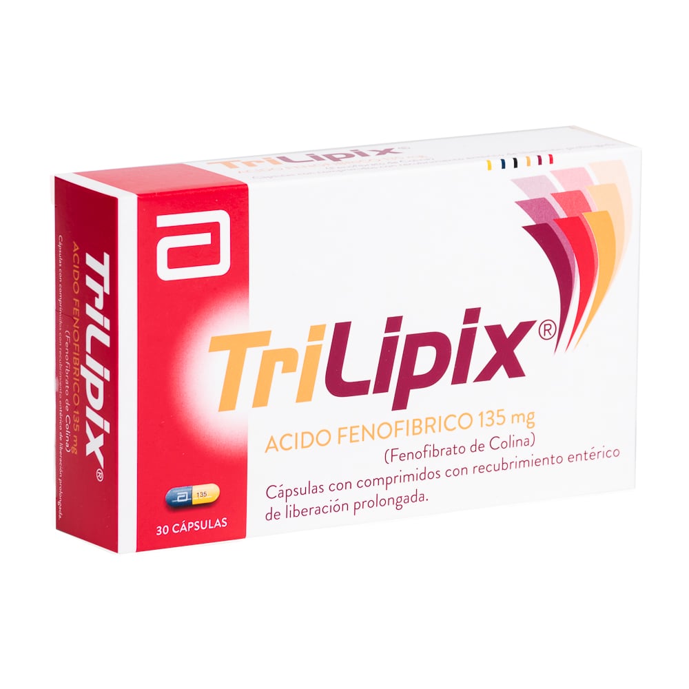 Trilipix 135 mg x 30 Cápsulas con Comprimidos con Recubrimiento ...