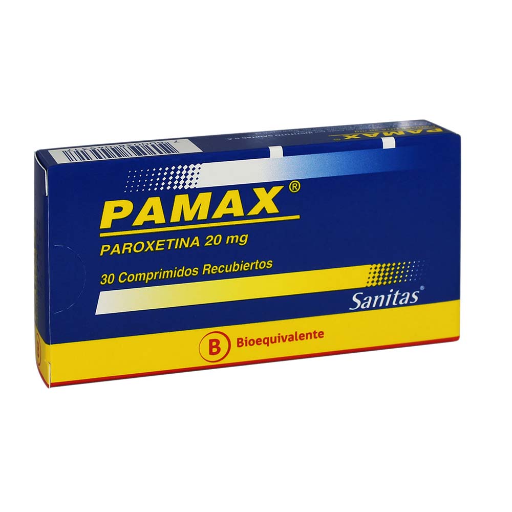 Pamax 20 mg x 30 Comprimidos Recubiertos | Farmacias Ahumada