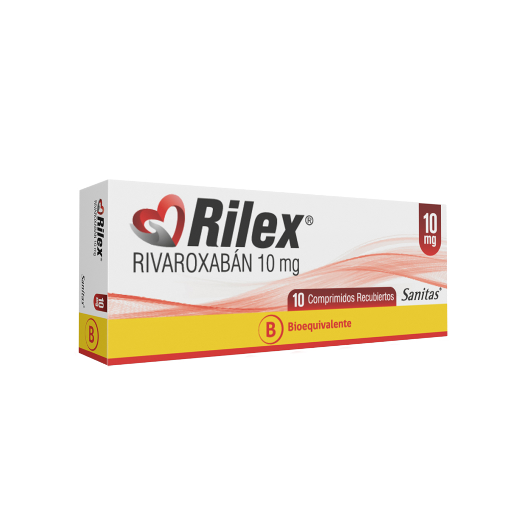 Rilex (Rivaroxaban 10 Mg) 10 Comp.Rec. | Farmacias Ahumada