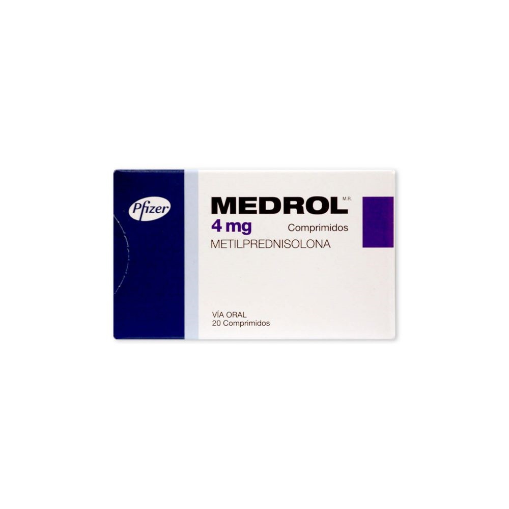 Medrol 4 mg x 20 Comprimidos | Farmacias Ahumada