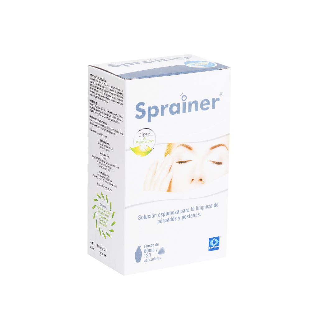 Sprainer Solución Espumosa Para Parpados Y Pestañas x 80 mL Solución ...
