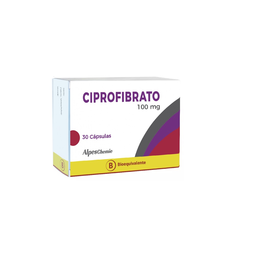 Ciprofibrato 100 mg x 30 Cápsulas ALPES CHEMIE | Farmacias Ahumada