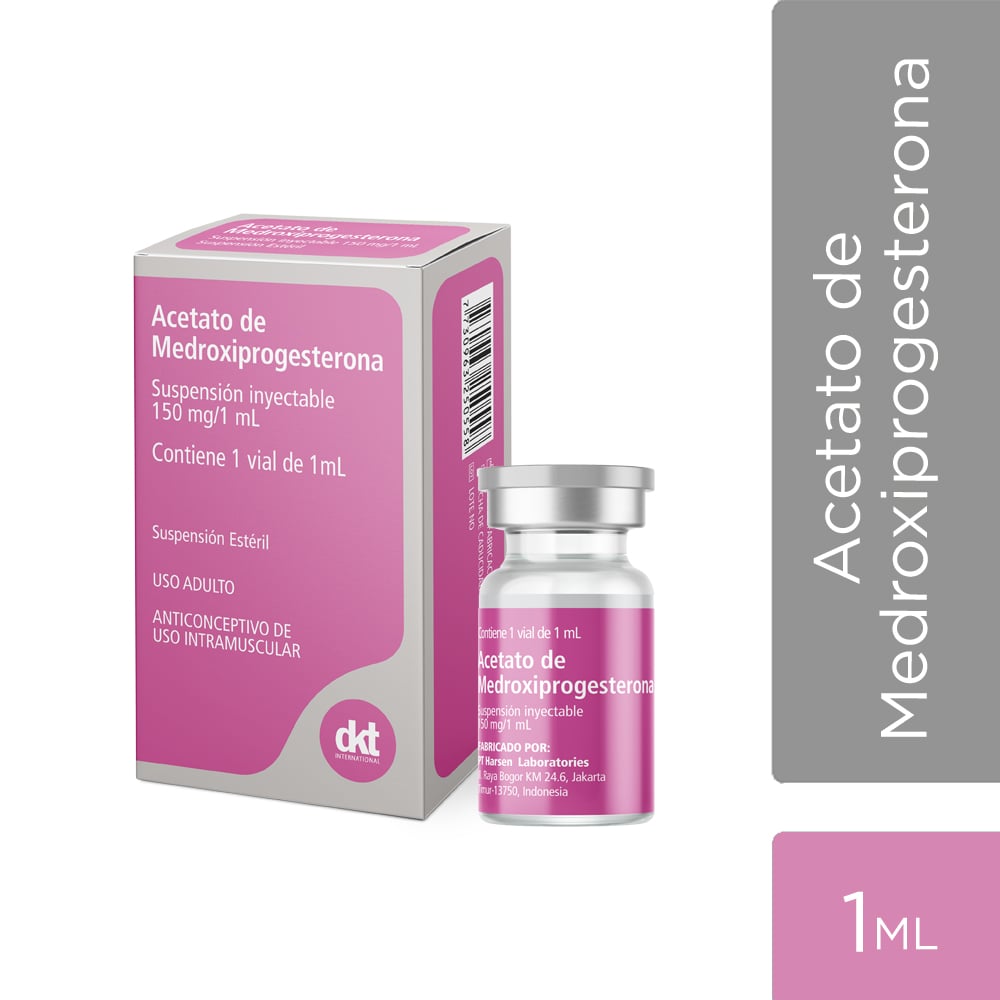 Medroxiprogesterona Acetato Suspensión Inyectable 150 mg/ 1mL ...