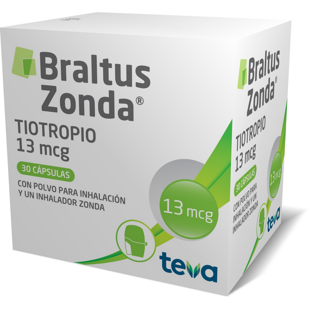 Braltus Zonda 13 mcg Envase 30 Cáps. para Inhalación | Farmacias Ahumada