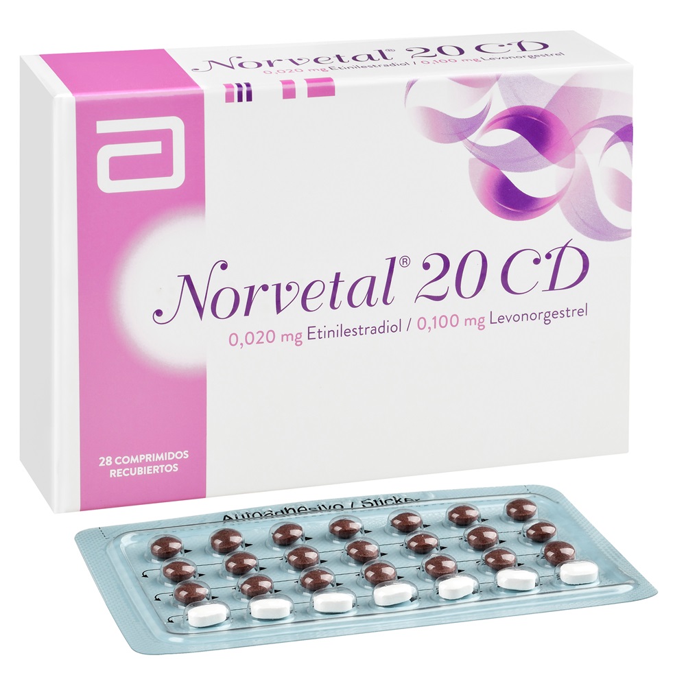 Norvetal 20 CD x 28 Comprimidos Recubiertos | Farmacias Ahumada