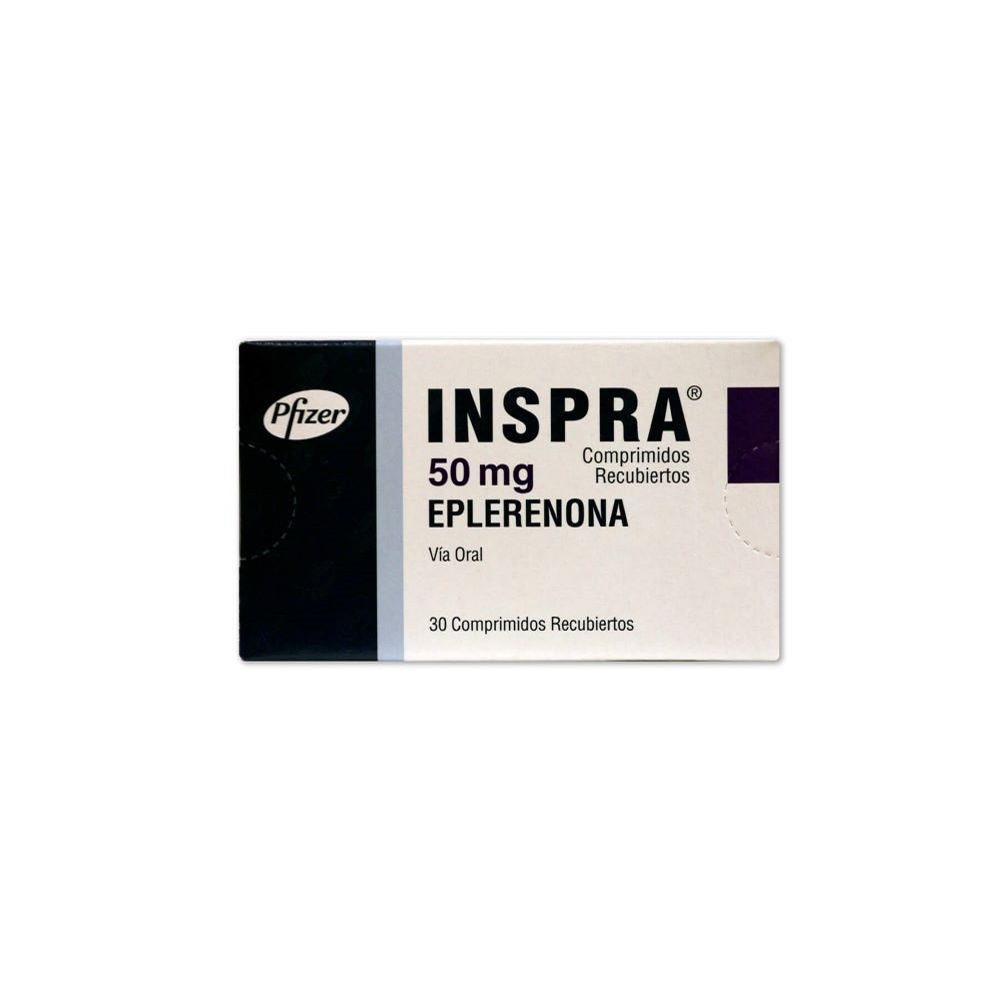 Inspra 50 mg x 30 Comprimidos Recubiertos | Farmacias Ahumada