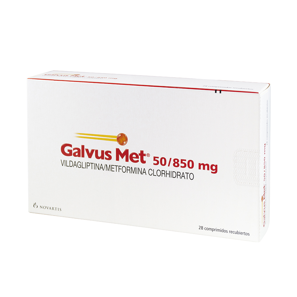Galvus Met 50 mg/850 mg x 28 Comprimidos Recubiertos | Farmacias Ahumada