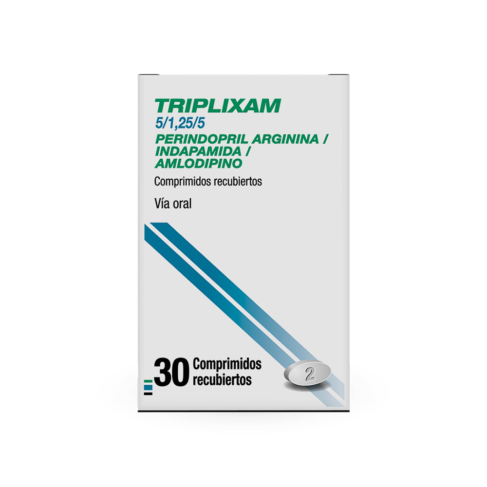 Triplixam 5/1,25/5 mg | 30 Comprimidos Recubiertos | Vía oral