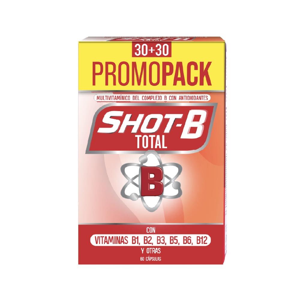 Shot B Multivitamínico Total 60 Cápsulas | Farmacias Ahumada