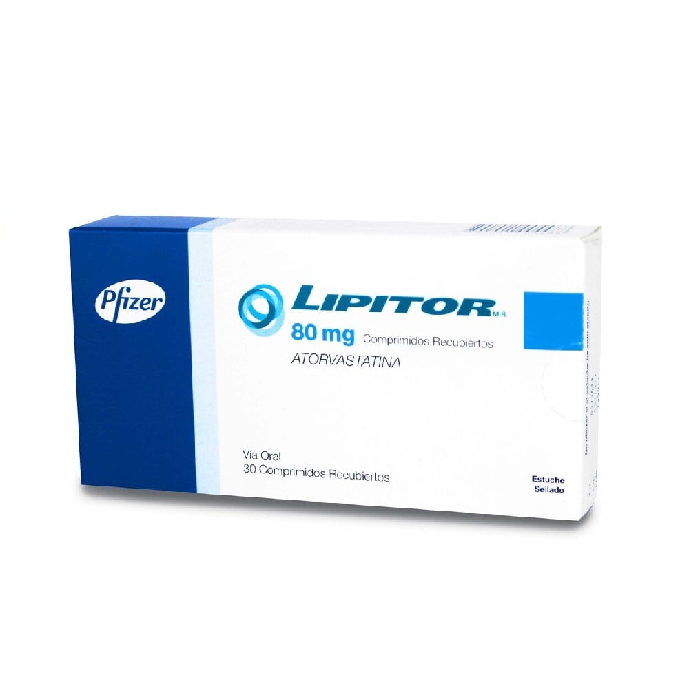Lipitor 80 mg x 30 Comprimidos Recubiertos | Farmacias Ahumada