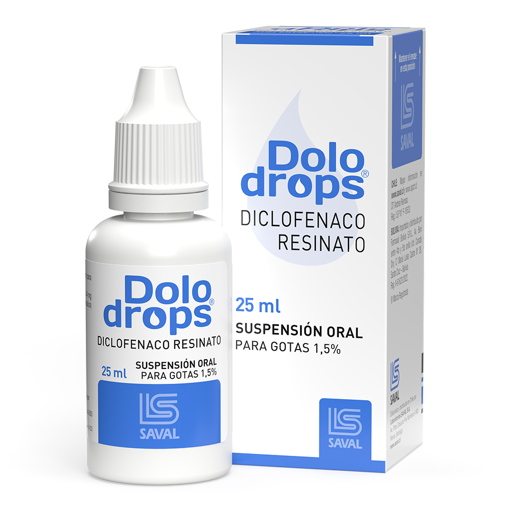 DoloDrops 1,5 % x 25 mL Suspensión Oral Para Gotas | Farmacias Ahumada