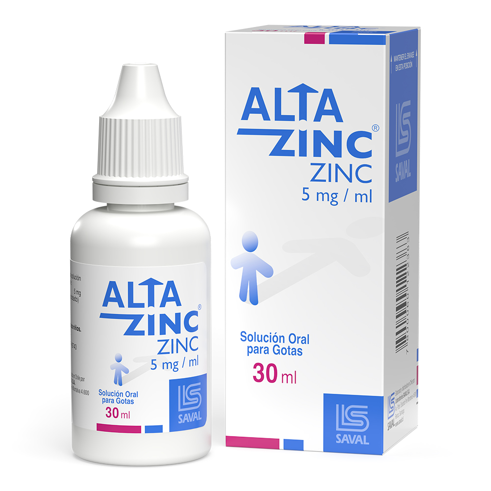 ALTAZINC GOTAS Zinc 5 mg 30 ml | Farmacias Ahumada