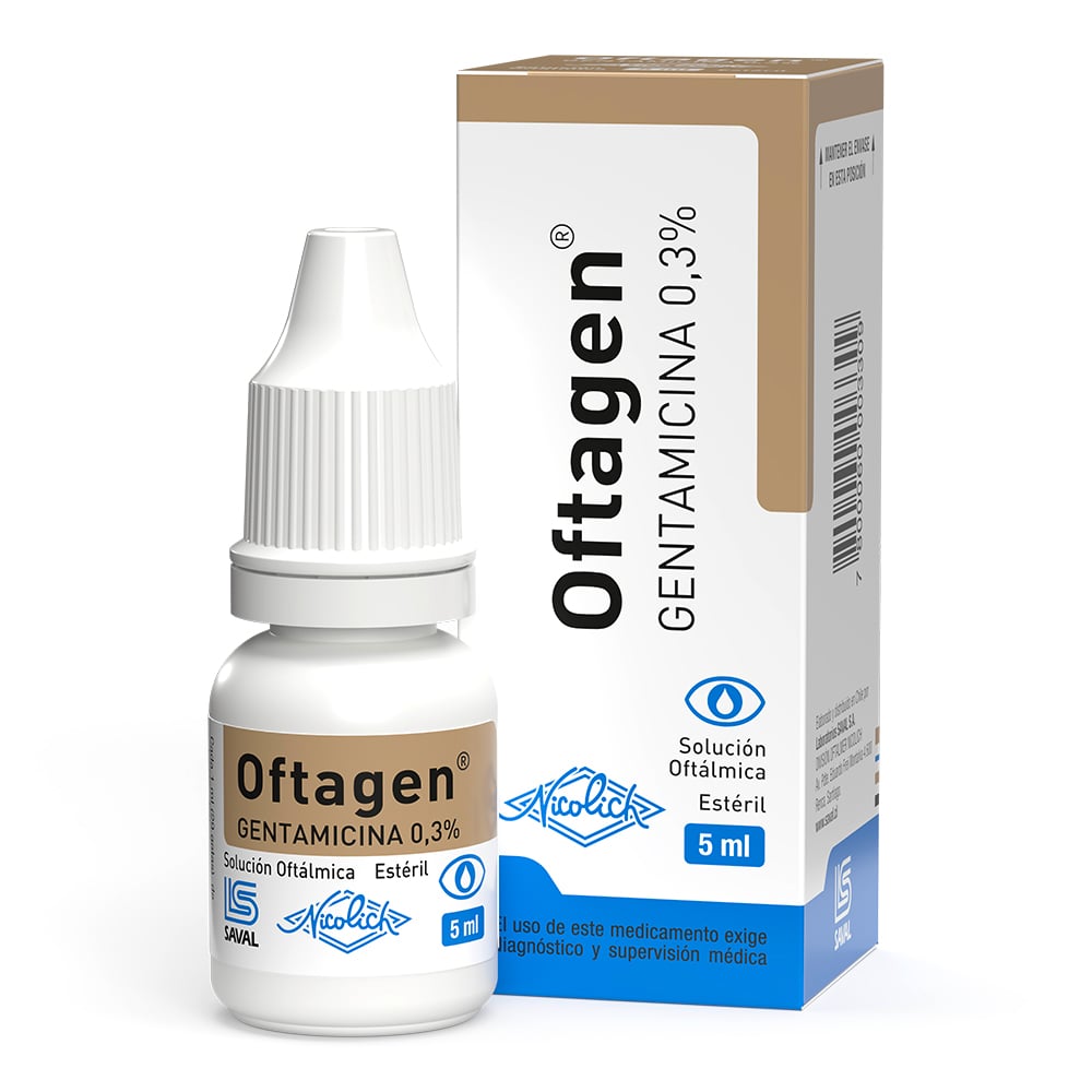 Oftagen 0,3 % x 5 mL Solución Oftálmica | Farmacias Ahumada