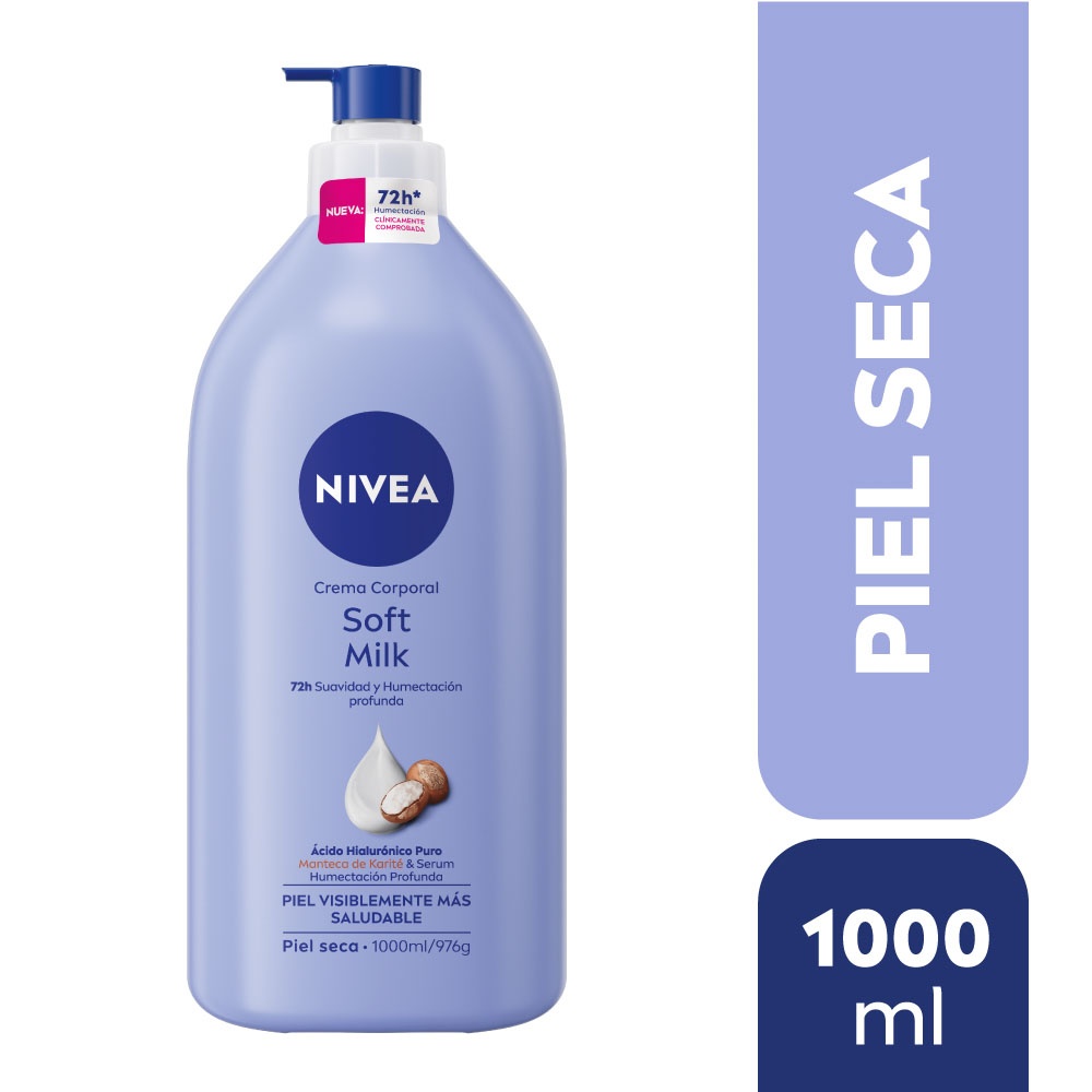Crema Nivea Body Soft Milk 1000ml