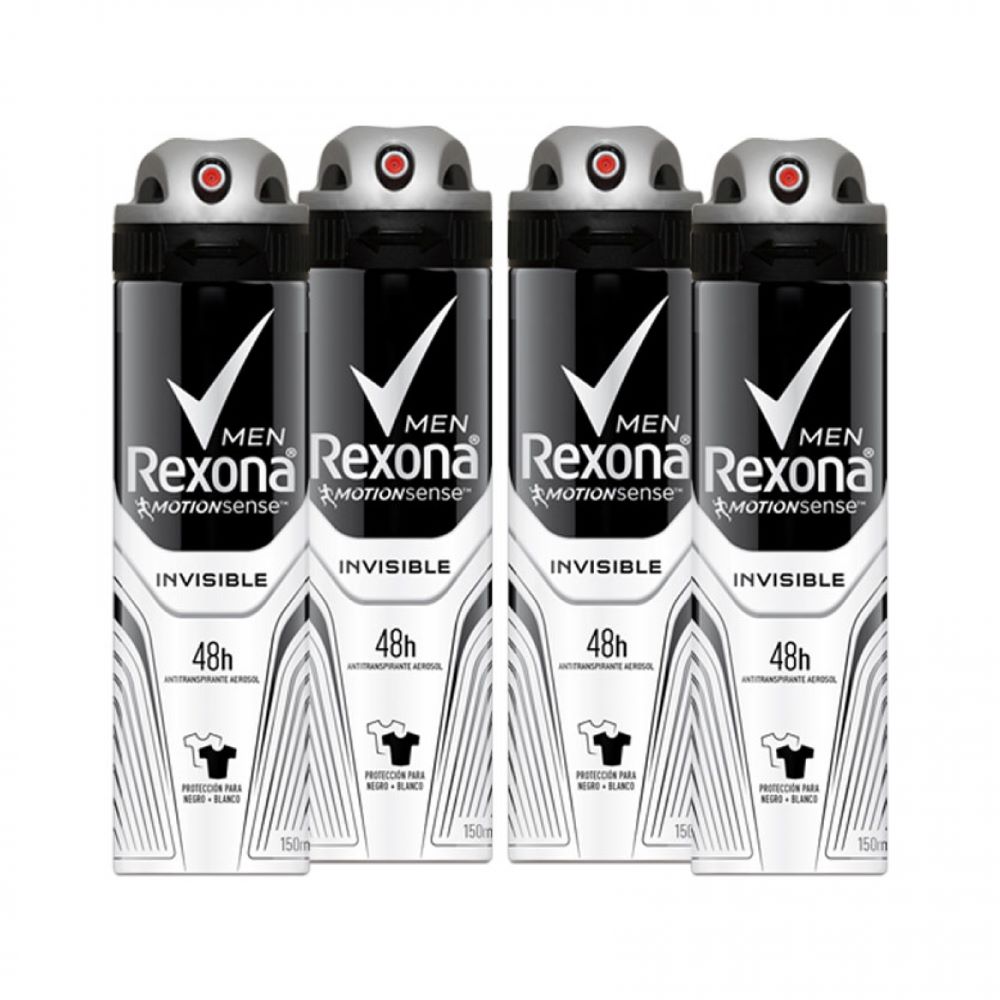 Pack Spray Desodorante Rexona Men 4un | Farmacias Ahumada