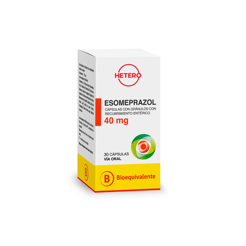 Esomeprazol 40 mg x 30 Cápsulas con Gránulos con Recubrimiento Entérico ...