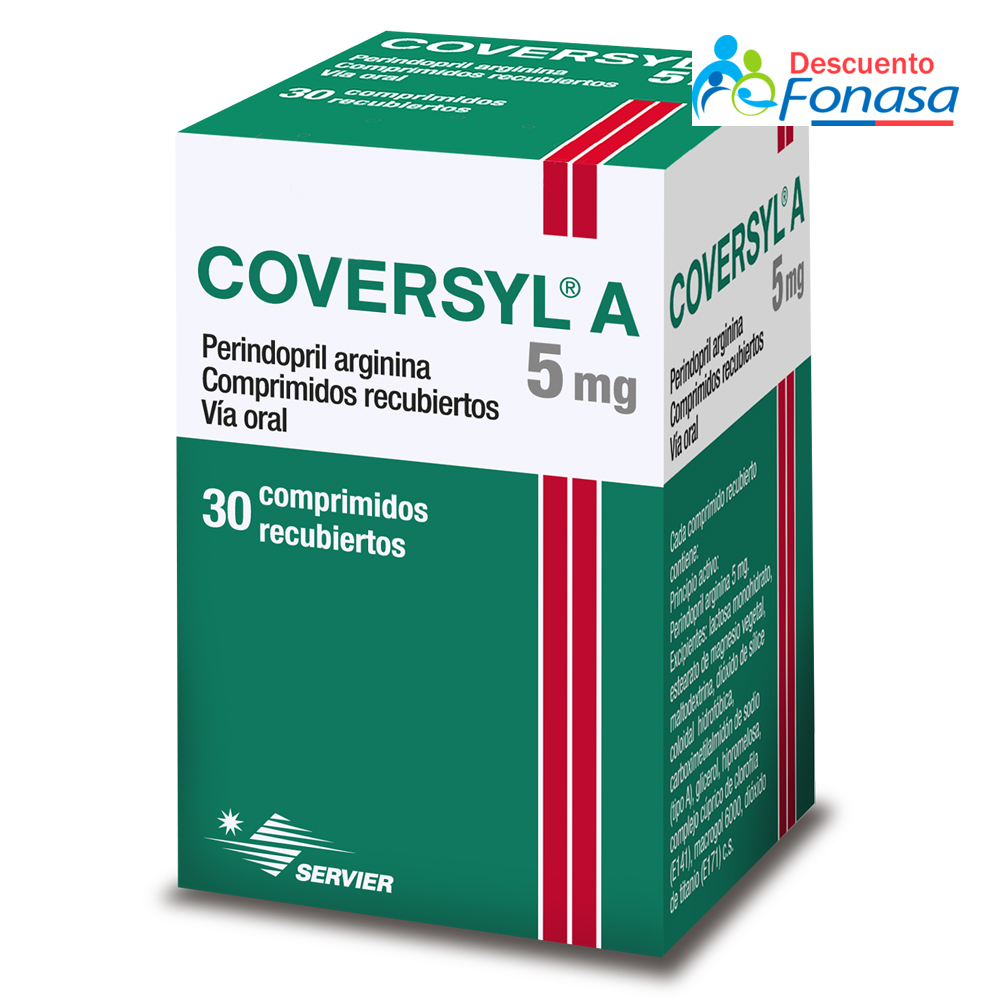 Coversyl A 5 mg x 30 Comprimidos Recubiertos | Farmacias Ahumada