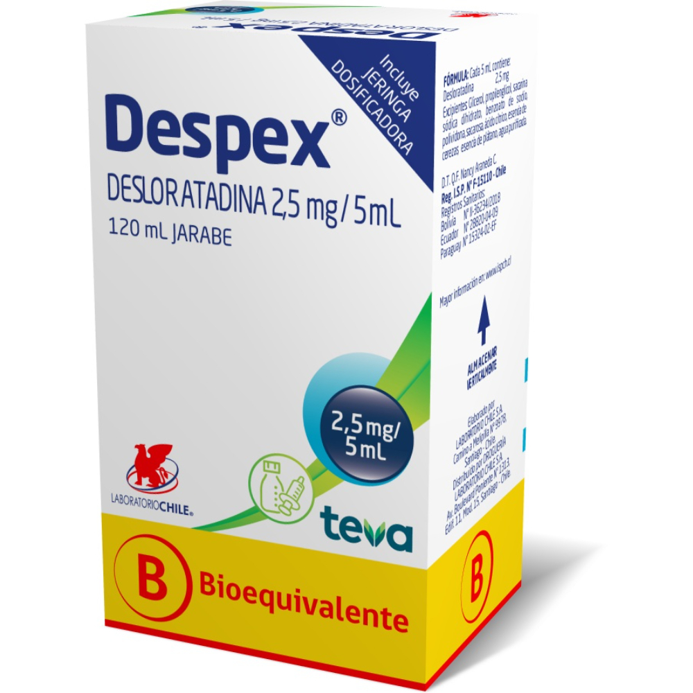 Despex 2,5 mg/5 mL x 120 mL Jarabe | Farmacias Ahumada
