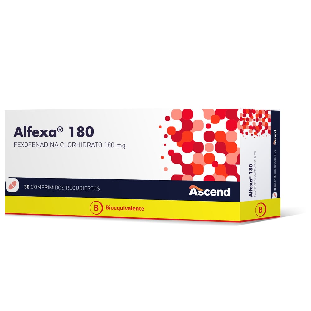 Alfexa 180 mg Caja 30 Comp. Recubiertos | Farmacias Ahumada
