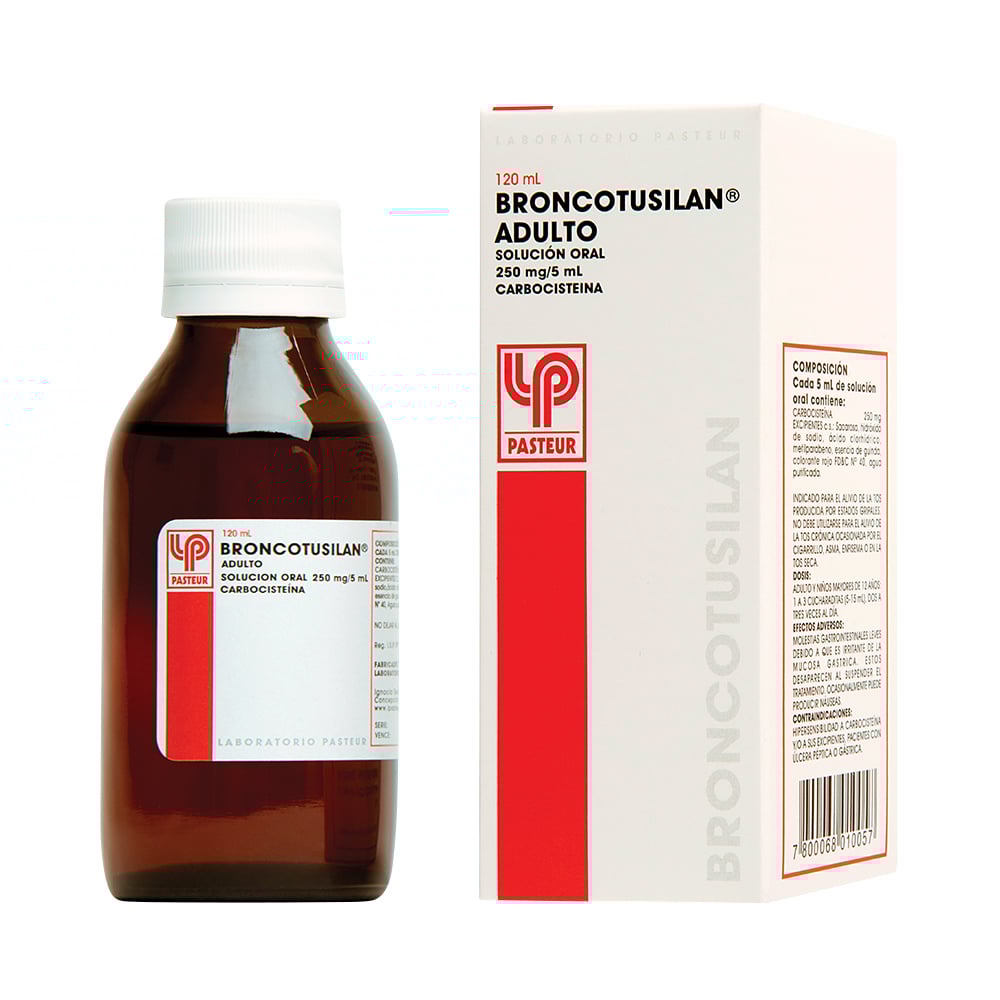 Broncotusilan Adulto 250 mg/5 mL x 120 mL Solución Oral | Farmacias Ahumada