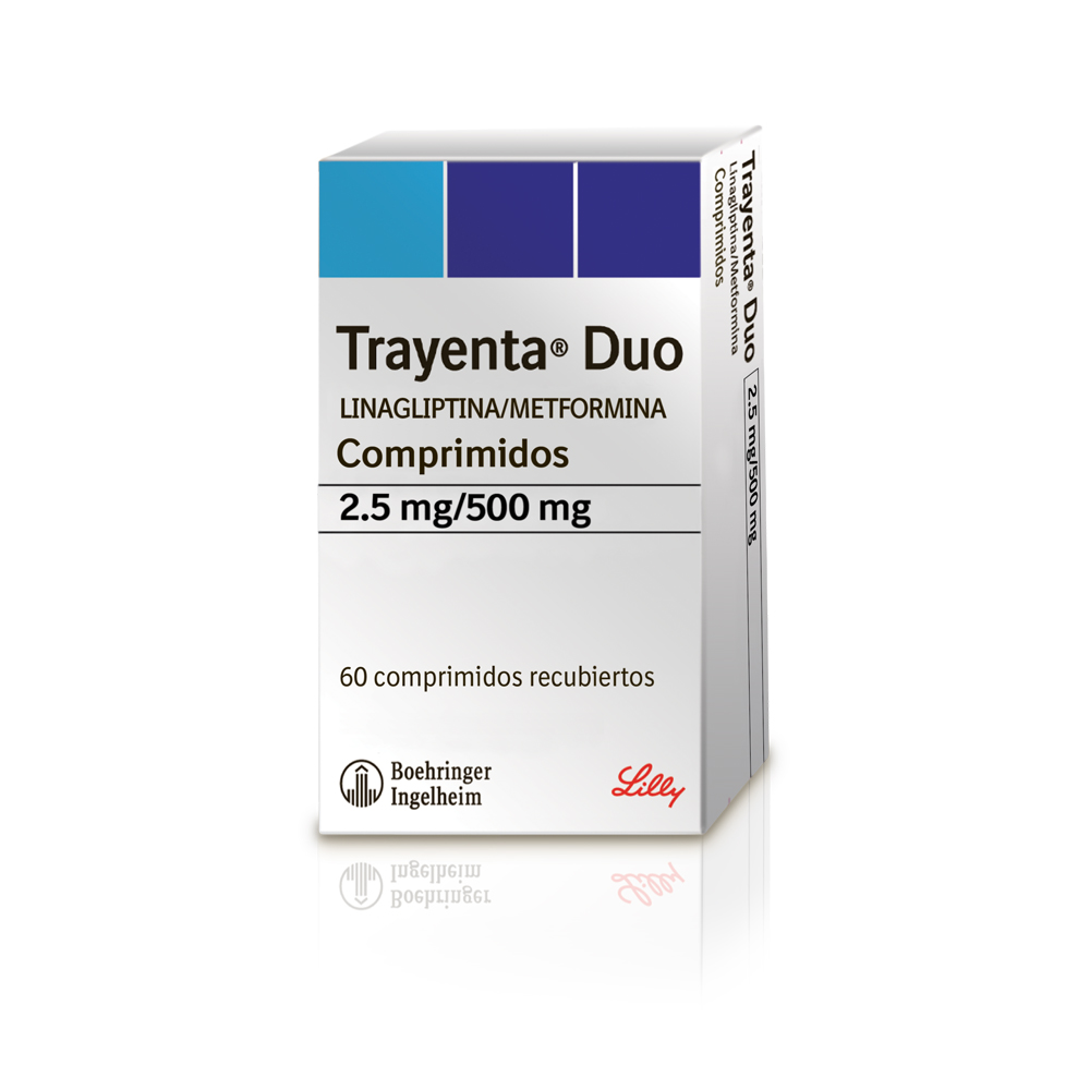 Trayenta Duo 2.5 mg/500 mg x 60 Comprimidos Recubiertos | Farmacias Ahumada