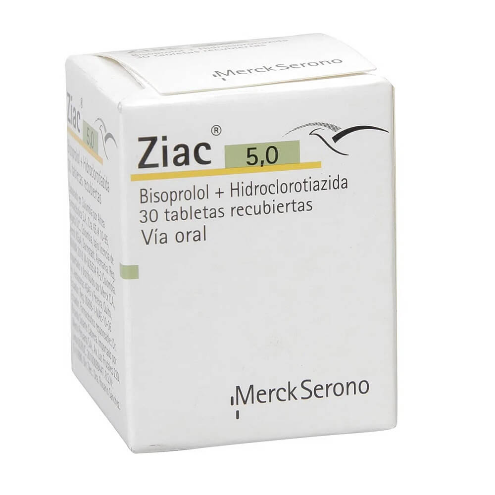 Ziac 5 x 30 Comprimidos Recubiertos | Farmacias Ahumada