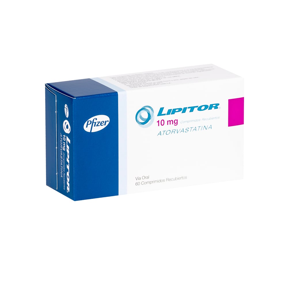 Lipitor 10 mg x 60 Comprimidos Recubiertos | Farmacias Ahumada
