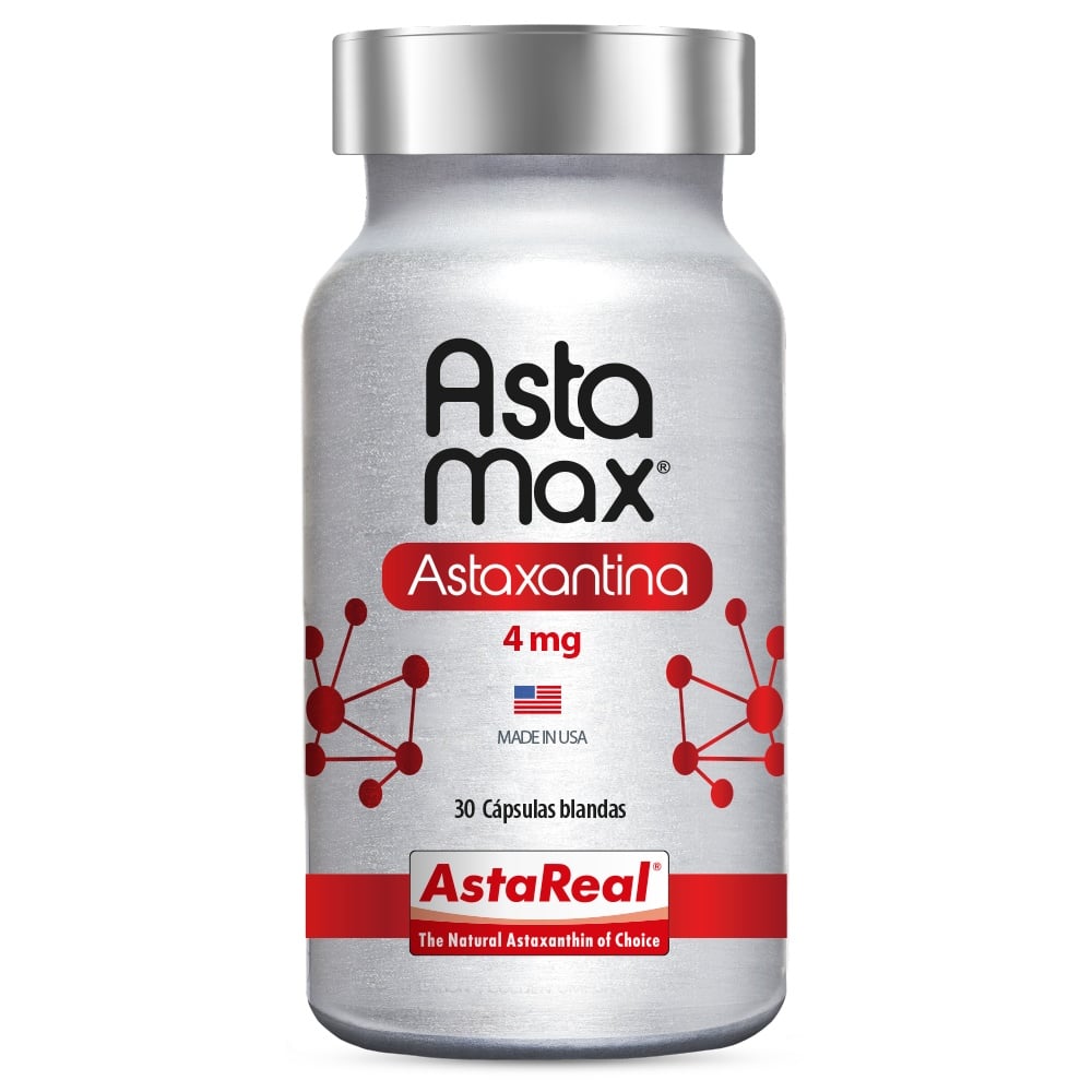 AstaMax Astaxantina 4mg AstaReal 30 Cápsulas Blandas