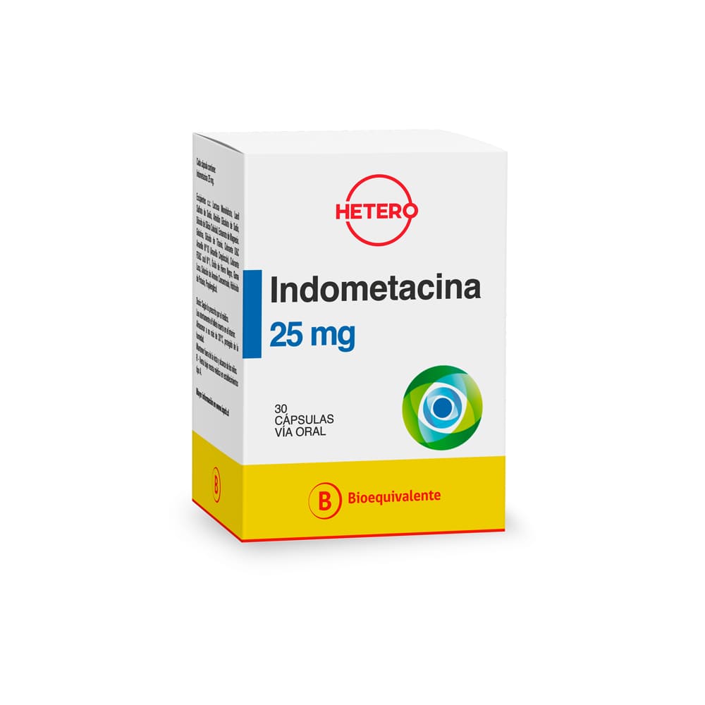 Indometacina 25 mg x 30 Capsulas | Farmacias Ahumada