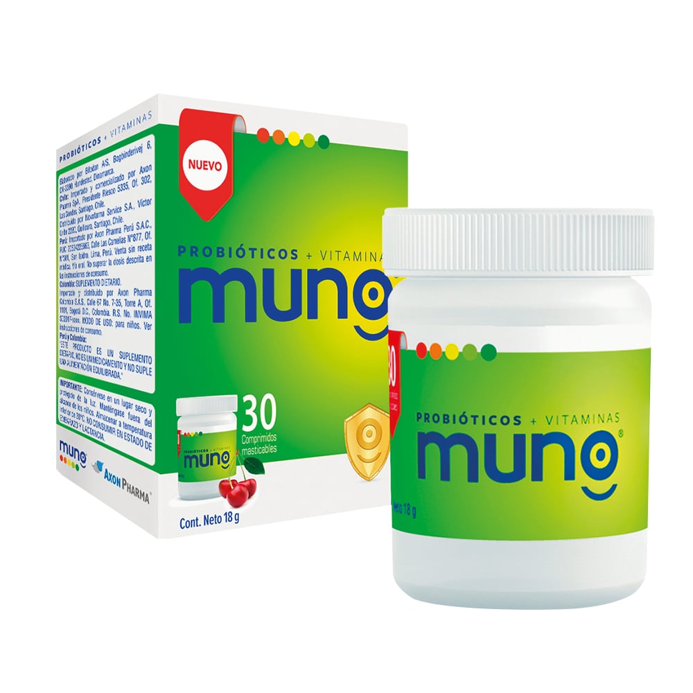 Muno 30 Comprimidos Masticables | Farmacias Ahumada