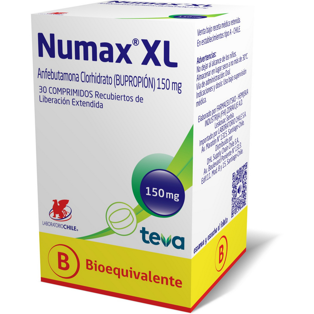 Numax XL 150 mg 30 Comprimidos Recubiertos de Liberación Extendida ...