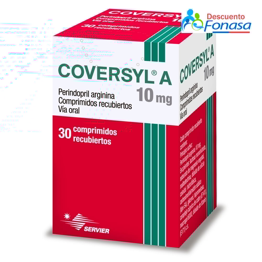 Coversyl A 10 mg x 30 Comprimidos Recubiertos | Farmacias Ahumada
