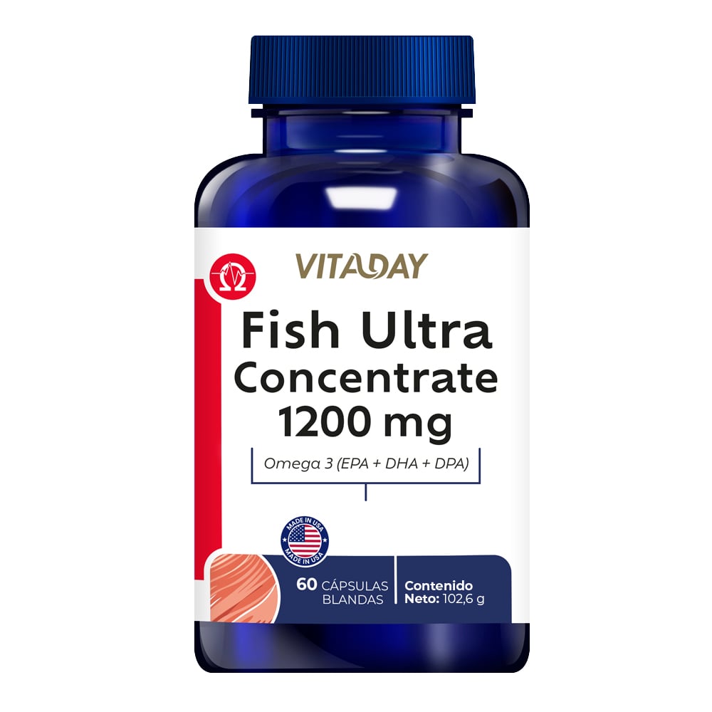 Vitaday Fish Ul Concentrate 1200Mg 60 Cápsulas | Farmacias Ahumada