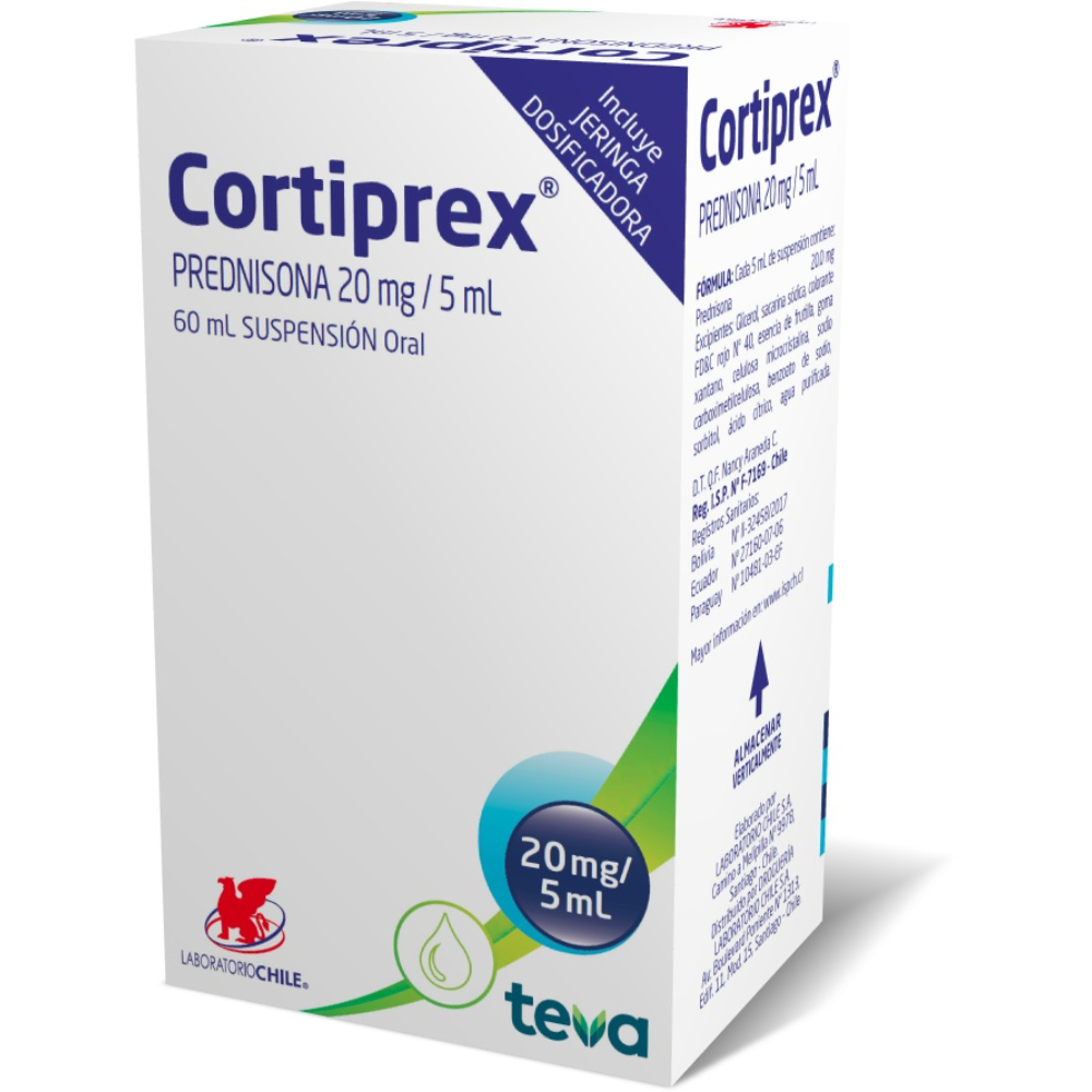 Cortiprex 20 mg/5 mL x 60 mL Suspensión Oral | Farmacias Ahumada