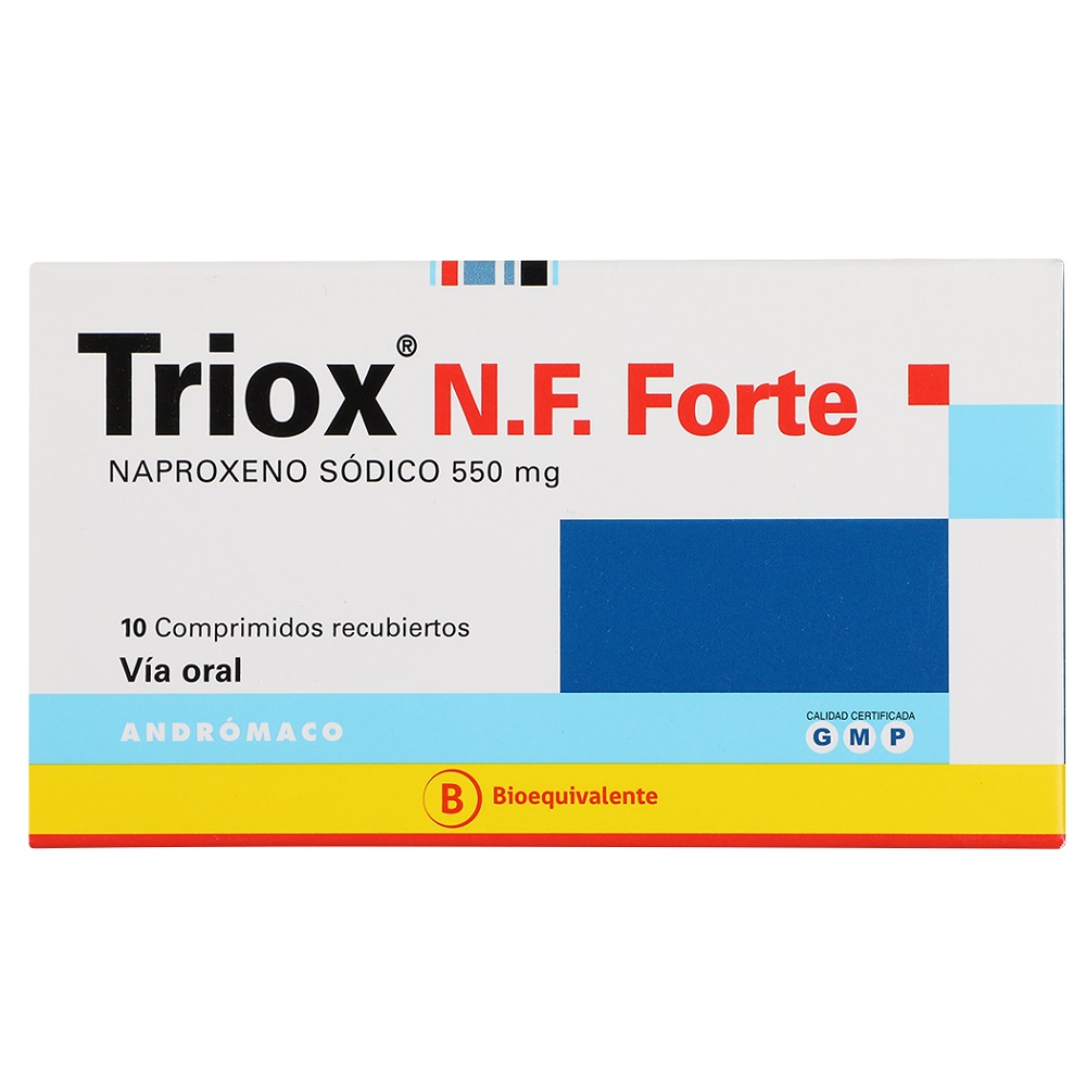 Triox NF Forte 550 mg x 10 Comprimidos Recubiertos | Farmacias Ahumada