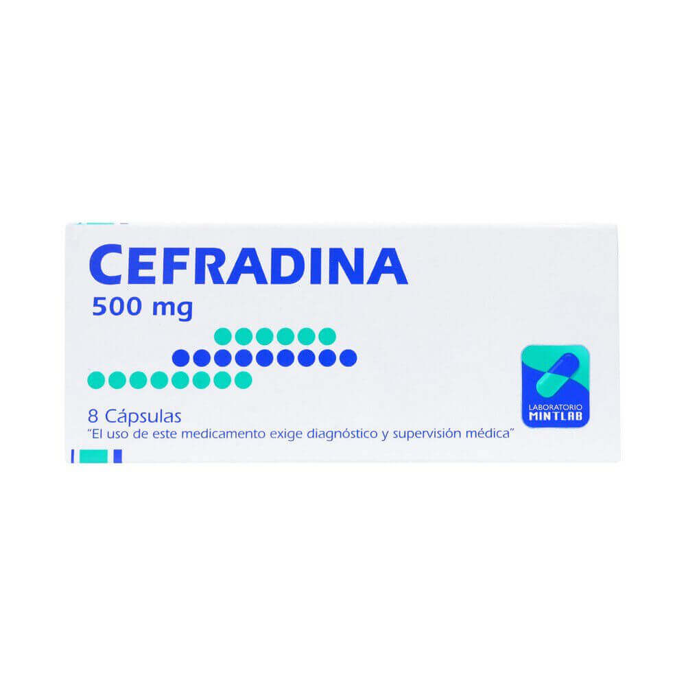 Cefradina 500 mg x 8 Cápsulas MINTLAB CO SA | Farmacias Ahumada