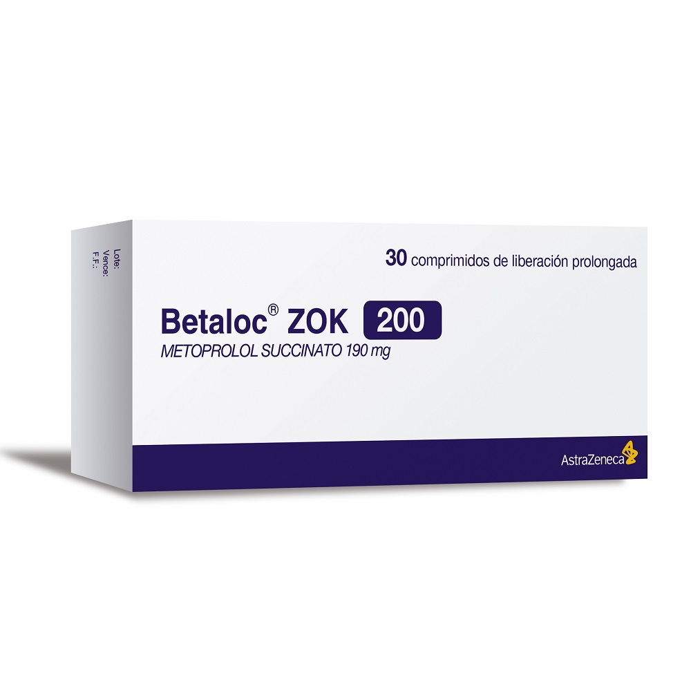 Betaloc Zok 200 mg x 30 Comprimidos De Liberacion Prolongada ...