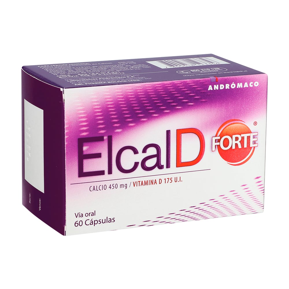 Elcal D Forte x 60 Cápsulas | Farmacias Ahumada