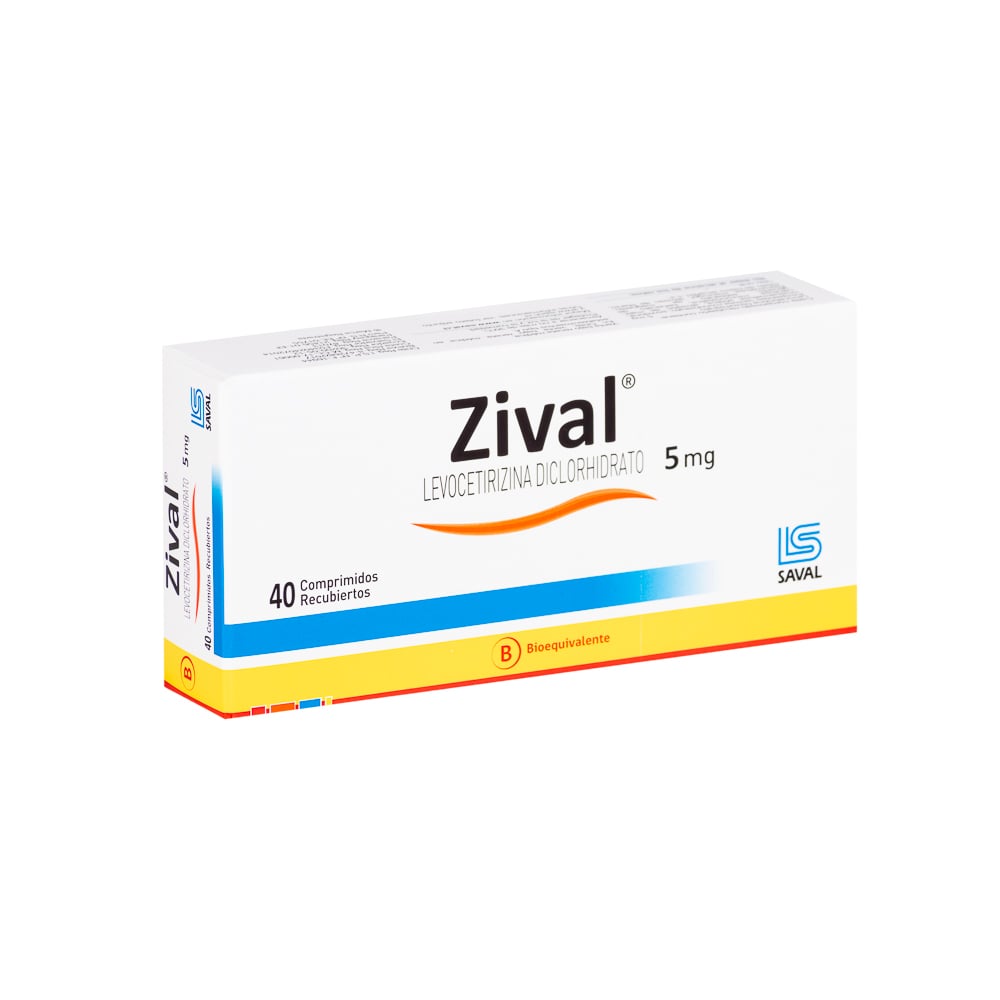 Zival 5 mg x 40 Comprimidos Recubiertos | Farmacias Ahumada