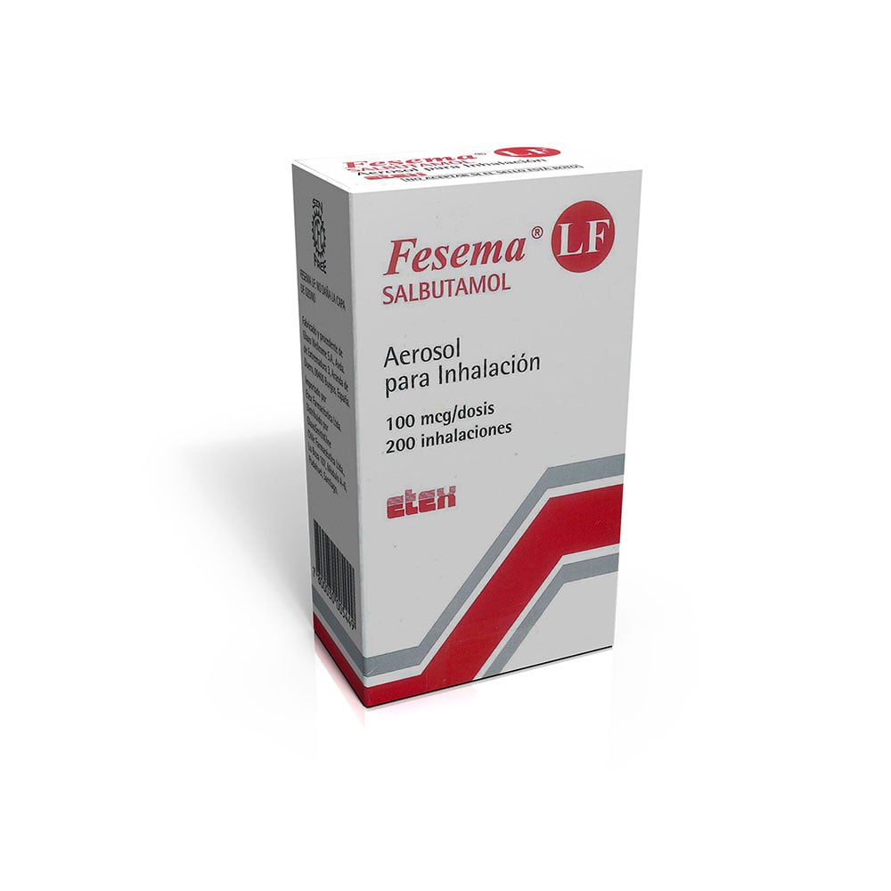 Fesema LF 100 mcg/Dosis x 200 Dosis Aerosol para Inhalación | Farmacias ...