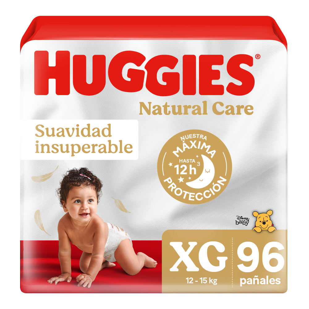 Pañales Huggies Natural Care XG 96 un | Farmacias Ahumada