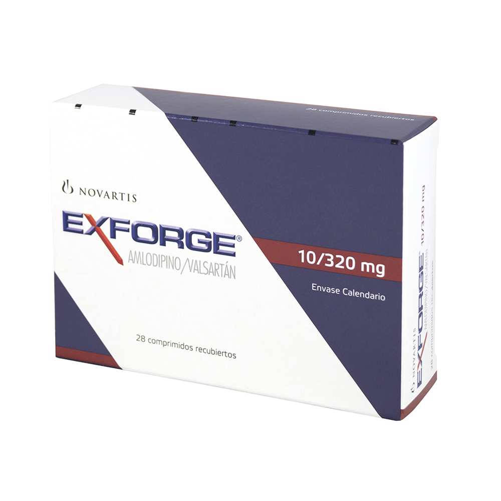 Exforge 10 mg/320 mg x 28 Comprimidos Recubiertos | Farmacias Ahumada