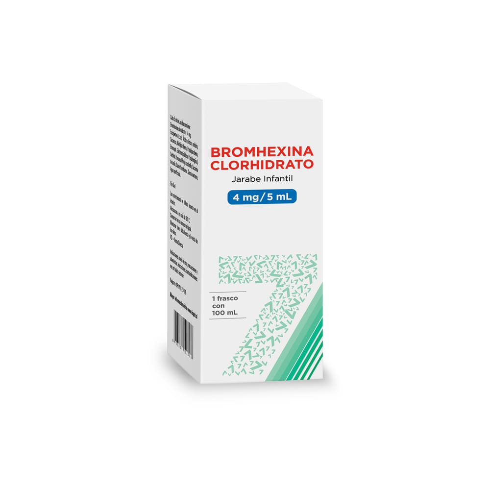 Bromhexina Clorhidrato 4 mg/5 mL x 100 mL Jarabe | Farmacias Ahumada
