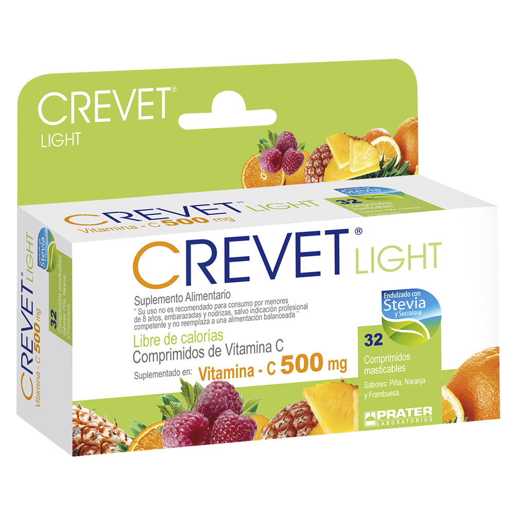 Crevet 500 mg x 32 Comprimidos Masticables | Farmacias Ahumada