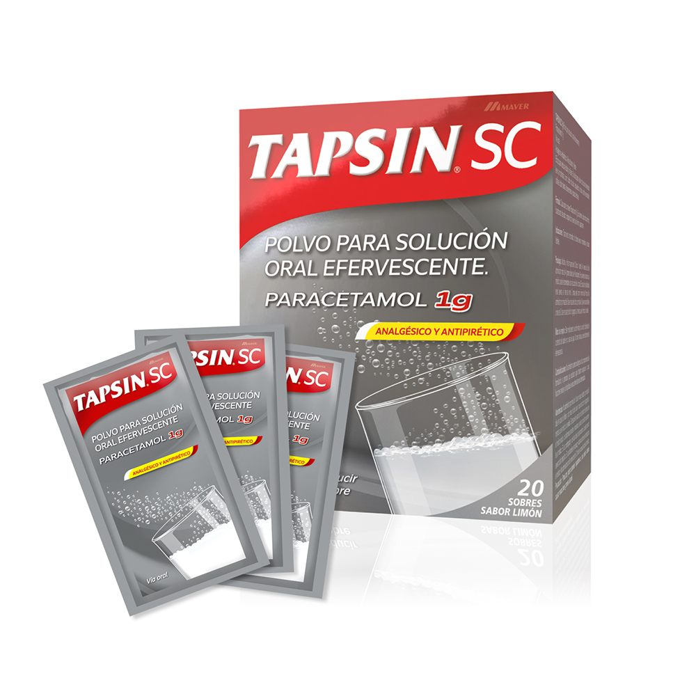 Tapsin 1g Efervescente X 20 Sobres | Farmacias Ahumada