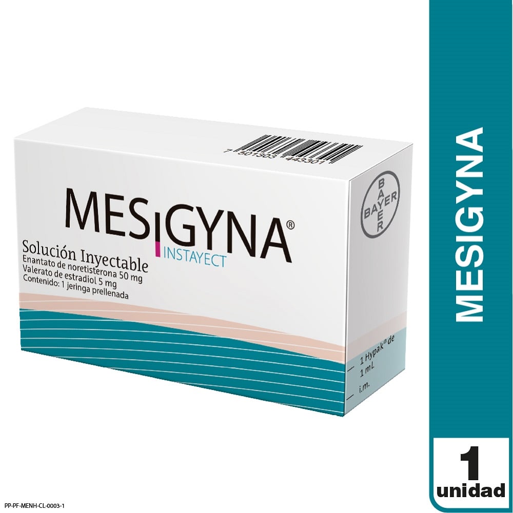 Mesigyna Instayect 50 mg/5 mg x 1 Ampolla Solución Inyectable ...
