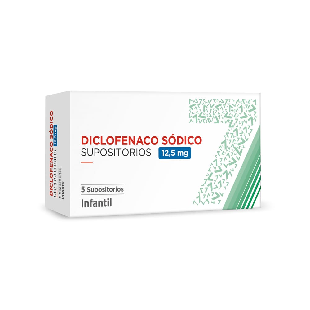 Diclofenaco Sodico 12,5 mg x 5 Supositorios | Farmacias Ahumada
