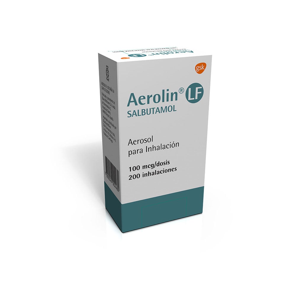 Aerolin LF 100 mcg x 200 Dosis Aerosol Para Inhalación | Farmacias Ahumada
