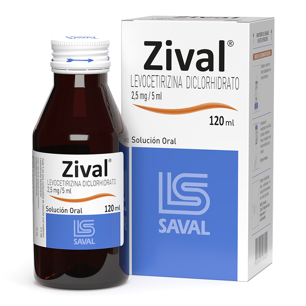 Zival 2,5 mg/5 mL x 120 mL Solución Oral | Farmacias Ahumada