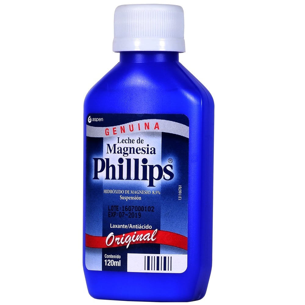 Leche de Magnesia Phillips 120 mL - Alivio Digestivo